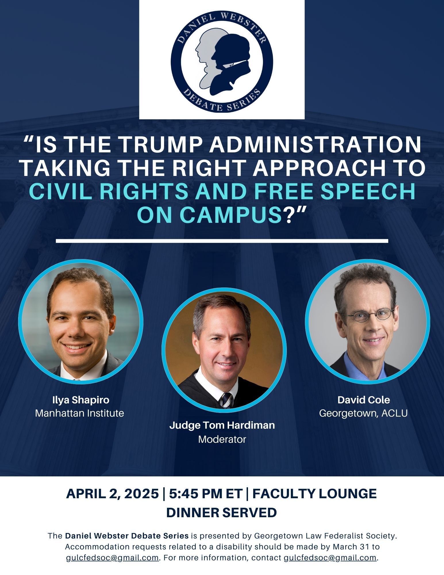 Daniel Webster Debate Series: Is the Trump Administration Taking the ...